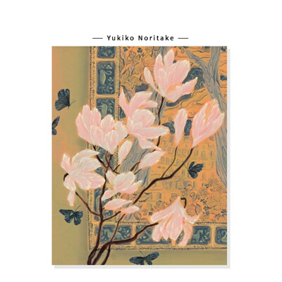 【Yukiko Noritake】法式浪漫花卉插画中古风复刻艺术装饰挂画芯
