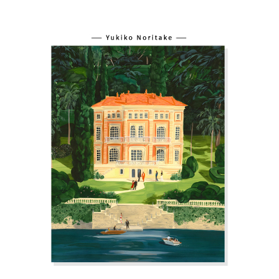 【Yukiko Noritake】法式浪漫建筑插画中古风复刻艺术装饰挂画芯