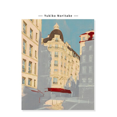 【Yukiko Noritake】法式浪漫建筑插画中古风复刻艺术装饰挂画芯