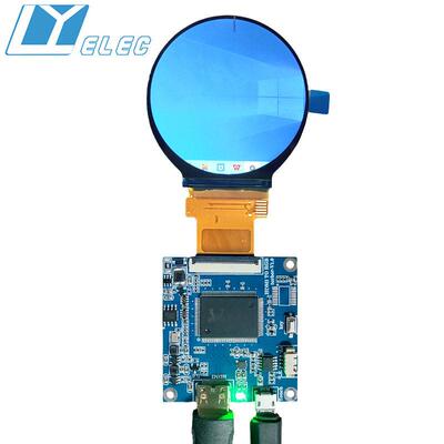 2.1寸ips液晶屏圆屏40pinRGB接口LCD液晶显示屏HDMI驱动智能家居