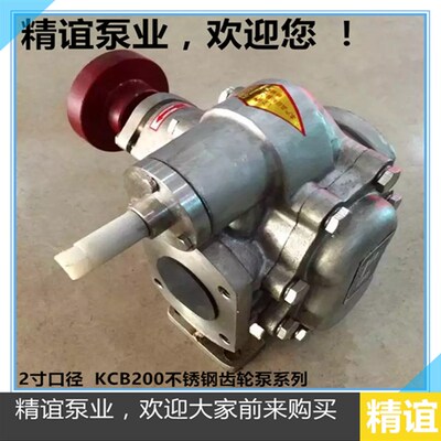 304材质不锈钢KCB-200齿轮泵豆渣泵食品泵自吸泵齿轮油泵输送泵