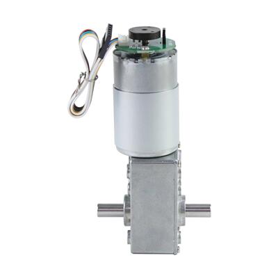 微型直流减速机58405840-555-马555双轴带电编码器轮蜗蜗杆12v24v