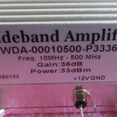 10-500MHz 36dB增益 33dBm/2W 12V SMA母 射频微波低频宽带放大器