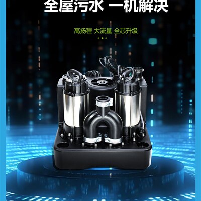 意大利维因特地下室卫生间双泵污水提升泵别墅全自动厨房排污水器