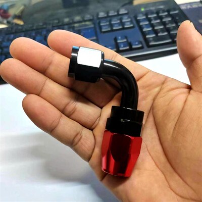 汽车油冷改装散热涡轮AN4AN6AN8AN10黑红接头04590180