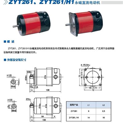 ZYT261G/H11 30 W 110V  3600RPM