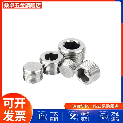 不锈钢带密封涂层型锥型沉头螺塞 堵头 MSWTSK J S 1 2 3 4 6 8