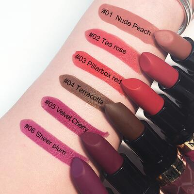 Lipstick Set六支装豆沙色哑光口红火龙果色不易掉色口红套装