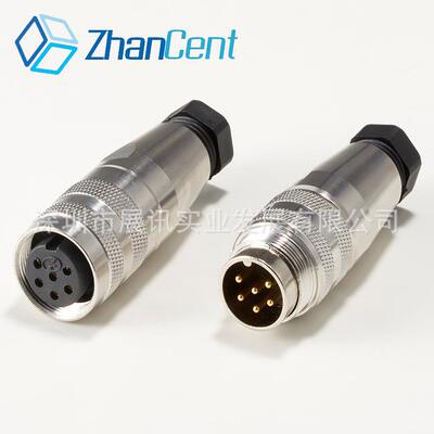 M16板接连接器M12防水连接器C091A航空插头 连接器厂家-展讯