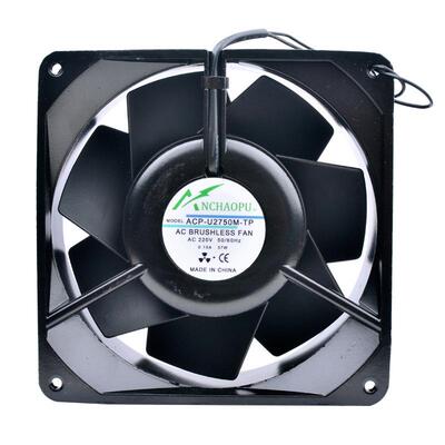 U2750M 14cm 14050 110V 220V 全金属耐高温交流机柜烤箱工业风扇