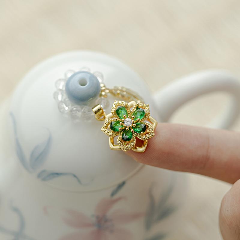 墨己手工提溜家用盖碗茶壶壶绳配件茶具装饰品茶道精致小挂件