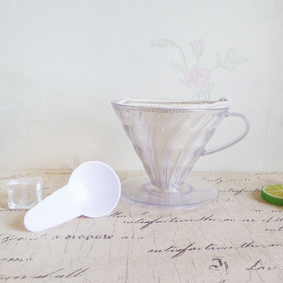 咖啡滤杯2-4人份手冲咖啡过滤器家用滴滤冲泡杯V02咖啡滤纸过滤杯
