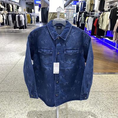 MLB女款圆领轻便时尚潮流舒适透气百搭运动休闲牛仔外套3ADRM0354