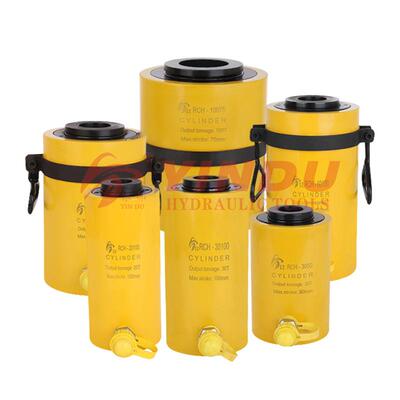 中空液压千斤顶液压油缸手动分体式RCH-20T30T60T100吨空心千斤顶