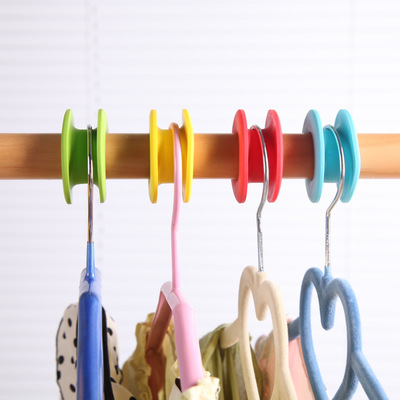 A3188防吹落晾衣杆防滑防风卡扣创意晾衣架子圆管固定扣晾衣圈