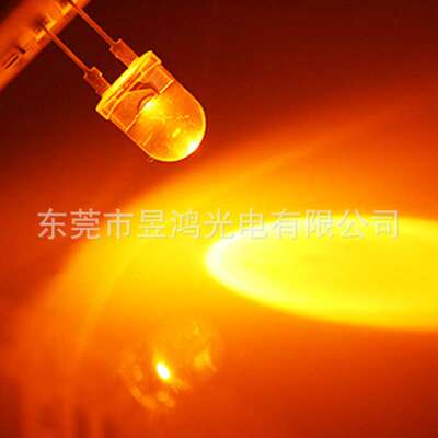 f10 10mm圆头0.5W大支架红黄蓝绿暖白光大功率150ma led直插灯珠