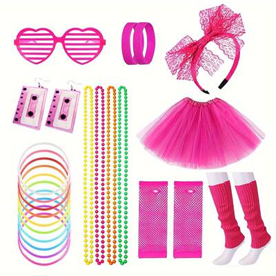 1980年代女装套装手套保暖袜裙子配件主题复古风格派对角色LP207