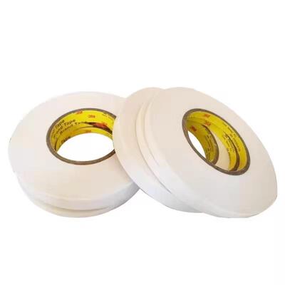 3M 55231棉纸双面胶丙烯酸高粘耐温无痕胶带塑胶橡胶粘合固定胶贴