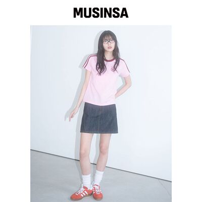 HAVISM W LLF UNIFORM 短袖T恤（粉色）韩国官网直邮进口MUSINSA