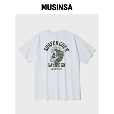 OUTSTANDING V.S.C T恤(SURFER CREW)_白色韩国官网直邮进口