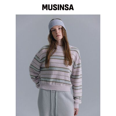 HAAG 毛绒针织衫（浅粉色） MUSINSA韩国官网直邮进口