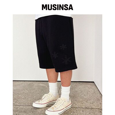 STAFFONLY 星星刺绣短裤（黑色） MUSINSA韩国官网直邮进口