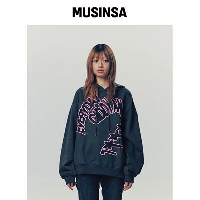 ISTKUNST G&C HOODIE_CHARCOAL(IK2ESMM407A) MU韩国官网直邮进口