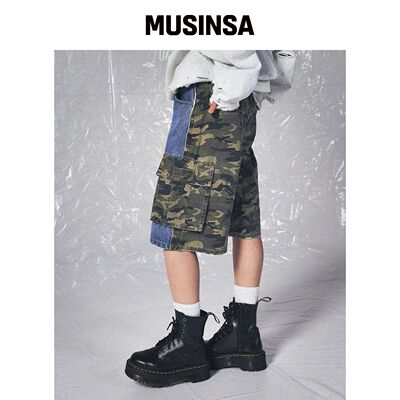 SCHISM INDUCING HYBRID DEMO 短裤，蓝色 MUSIN韩国官网直邮进口