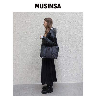 MOIQUI LE BOUCHON 托特包黑色 MUSINSA韩国官网直邮进口