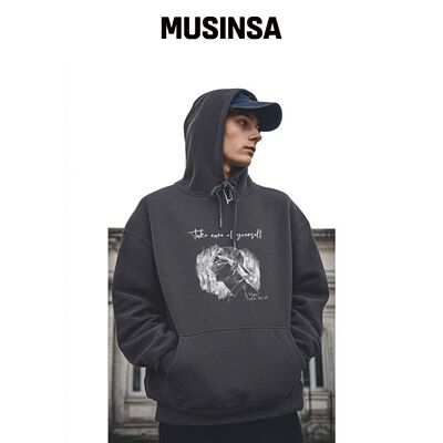 OHP OHP X KHZIN 伊萨克绒面连帽卫衣韩国官网直邮进口MUSINSA