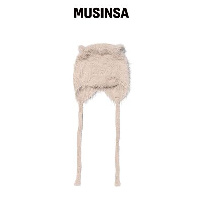 NEWKITSCH 猫耳针织帽 (米色) MUSINSA韩国官网直邮进口