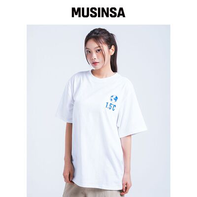 POLLUTION 不对称LOGO半袖T恤 MUSINSA韩国官网直邮进口