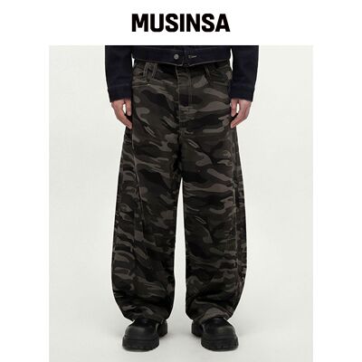 DWSE 气球版型迷彩宽松牛仔裤 MUSINSA韩国直邮官方正品