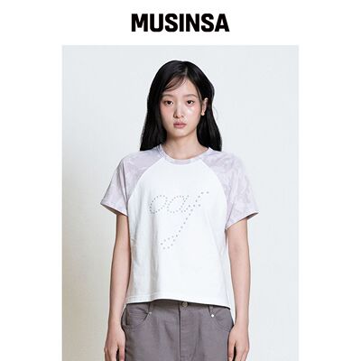 OAFISH OAF CAMO RAGLAN T恤，粉色韩国官网直邮进口