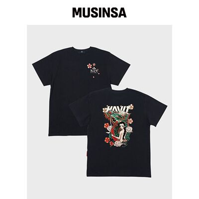 ARTISTWEAR [ATW] 朝鲜龙 短袖T恤_BK MUSINSA韩国直邮官方正品
