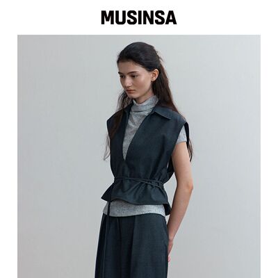 PUBLICKA X MILES 背心 灰色 MUSINSA韩国官网直邮进口