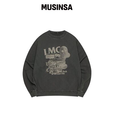 LMC OVERDYED DINO 卫衣 深灰色 MUSINSA韩国官网直邮进口
