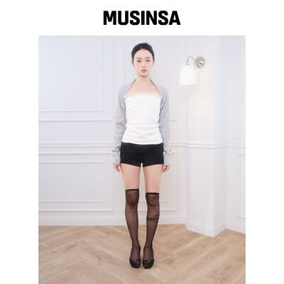 BELLIALEU COTTON BASIC BOLERO-灰色 MUSINSA韩国官网直邮进口