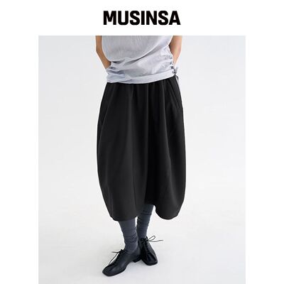 ANGGAE 气球裙 黑色 MUSINSA韩国官网直邮进口