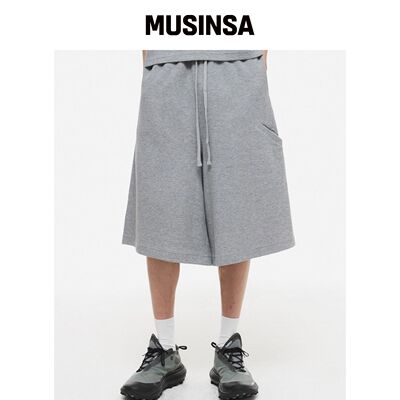 DEFINE 华夫饼短裤运动卫裤云灰色韩国官网直邮进口MUSINSA