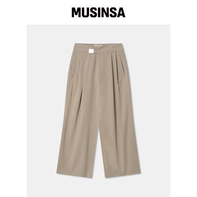 THEENDQUESTION Buckle pants / BEIGE韩国官网直邮进口MUSINSA