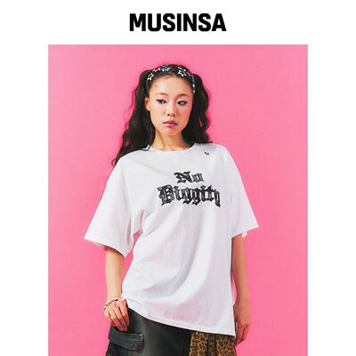 SCHISM INDUCING NO DIGGITY T恤 白色 MUSINSA韩国官网直邮进口
