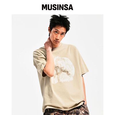 EXTRAORDINARY 重磅棉 MISCHIEVOUS BOY TEE 米 韩国官网直邮进口