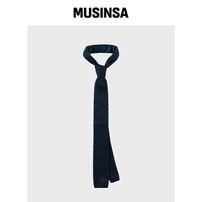 NONBLANK 针织领带_NAVY MUSINSA韩国直邮官方正品