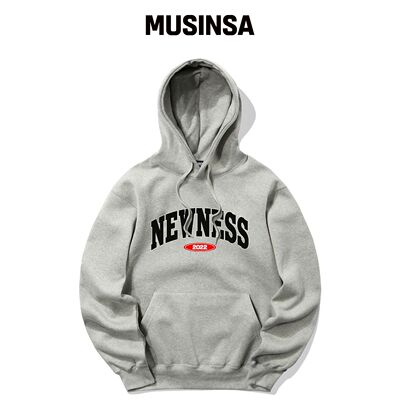 TRIPSHION NEWNESS LOGO 连帽卫衣 - 灰色 MUSIN韩国官网直邮进口