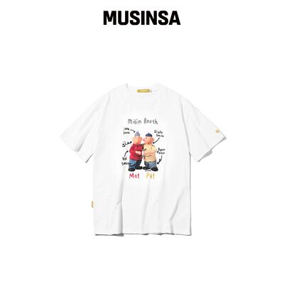 MAINBOOTH [PAT&MAT] QnA T恤（白色） MUSINSA韩国直邮官方正品