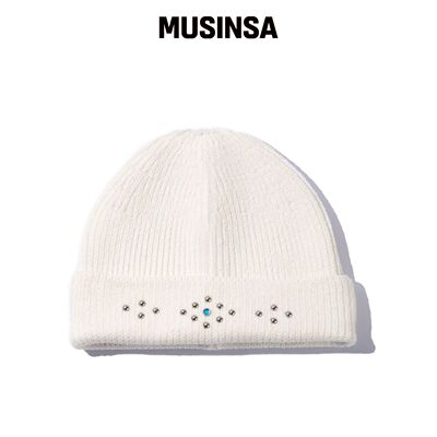 MASSNOUN 钻石闪耀针织帽 MFFAC001-WT MUSINSA韩国官网直邮进口
