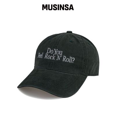 WICK ROCK N ROLL 卡其棉棒球帽-深绿色韩国官网直邮进口MUSINSA