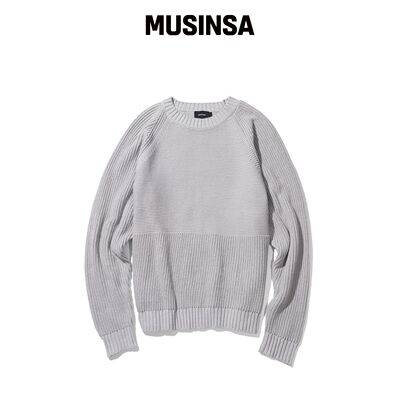 MASSNOUN 半包背带裤针织 MFTNT002-GY韩国官网直邮进口MUSINSA