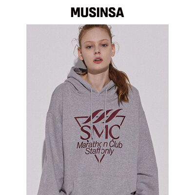 STAFFONLY TORCHLIGHT FRONT HOODIE (MELANGE G韩国官网直邮进口